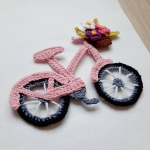 PATTERN Spring Bicycle Applique Crochet Pattern PDF Instant Download ...