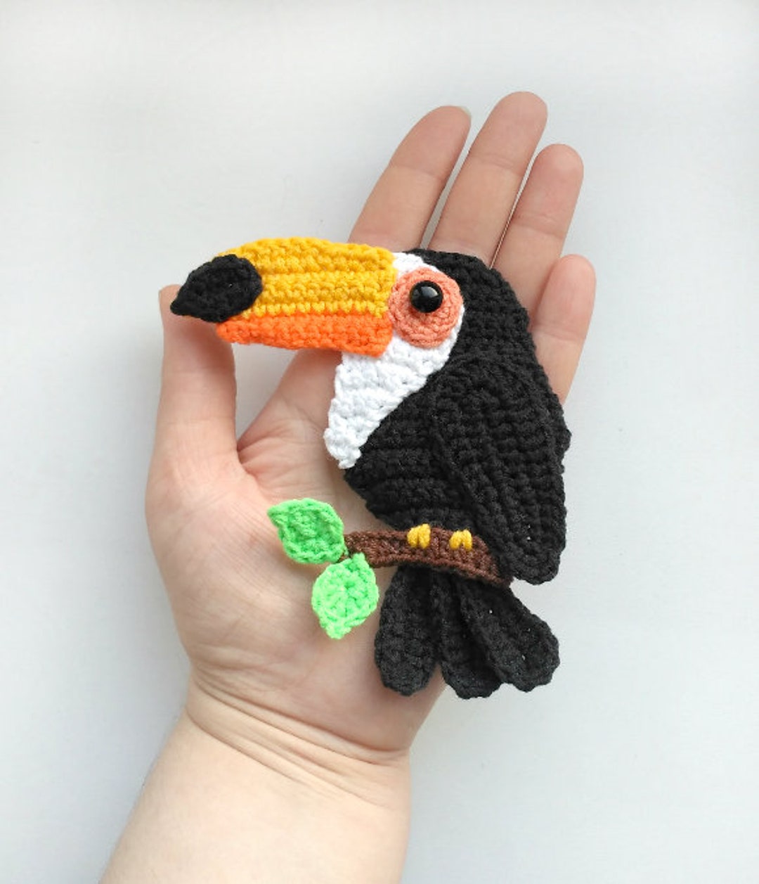 PATTERN Toucan Applique Crochet Pattern PDF Tropical Bird Crochet ...