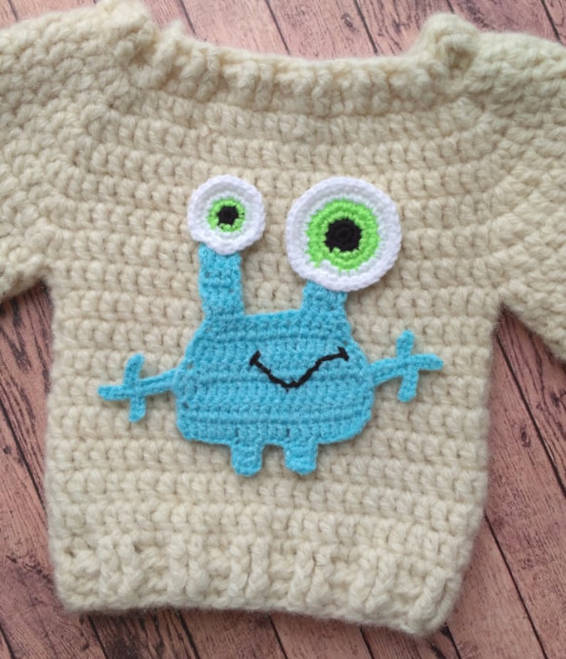 PATTERN Monster Applique Crochet Pattern PDF Instant Download Halloween ...