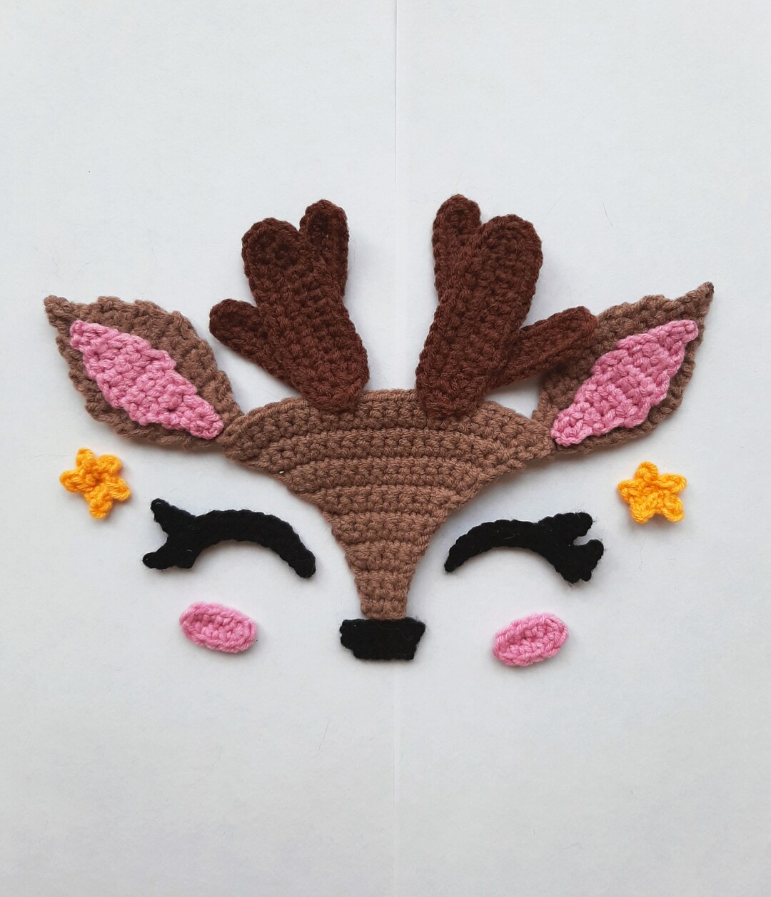 PATTERN Deer Applique Crochet Pattern PDF Woodland Animals Applique ...