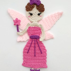 PATTERN Fairy Applique Crochet Pattern PDF Instant Download Baby Shower ...