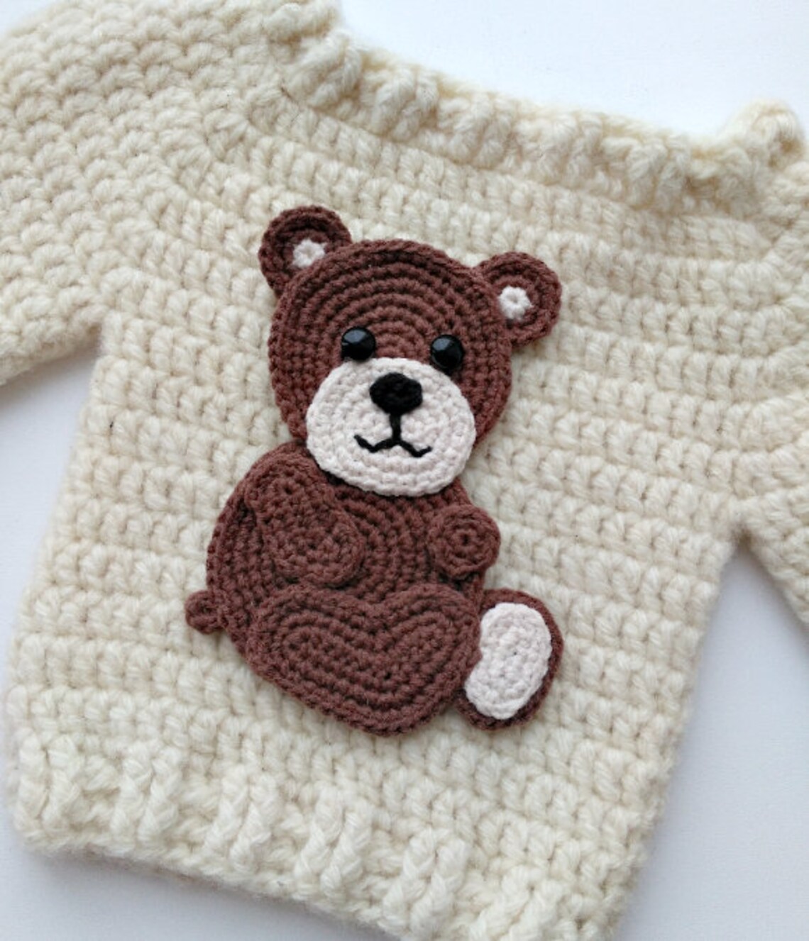 PATTERN Bear Applique Crochet Pattern PDF Woodland Animals - Etsy