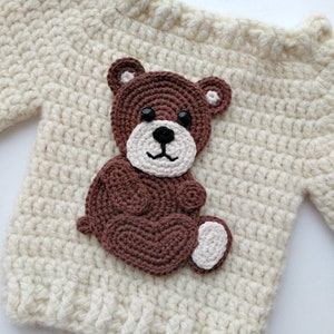 PATTERN Bear Applique Crochet Pattern PDF Woodland Animals Pattern ...