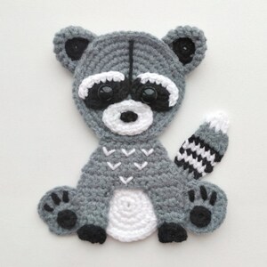 PATTERN Woodland Animal Applique Crochet Patterns PDF Rabbit Bear ...