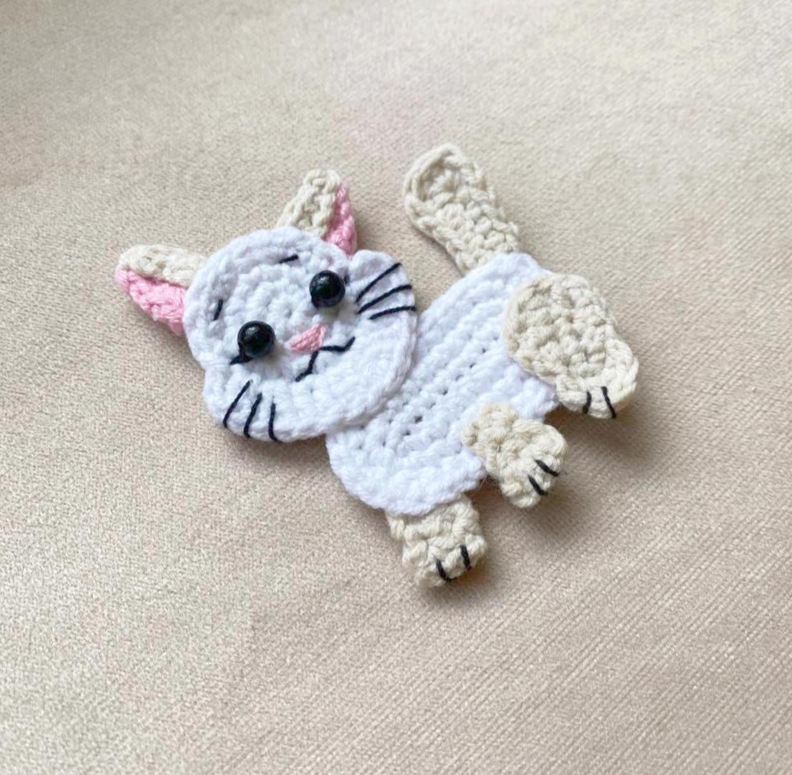 PATTERN Baby Cat Applique Crochet Pattern PDF Pets Animal Pattern Farm ...