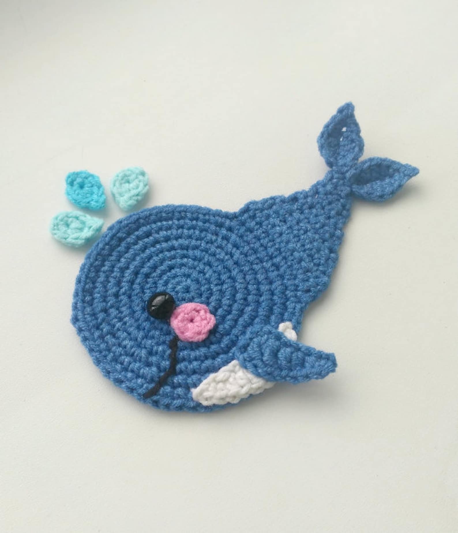 PATTERN Whale Applique Crochet Pattern PDF Sea Creatures Crochet ...