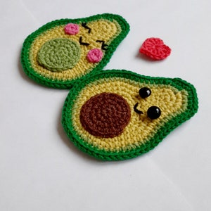 PATTERN Avocado Love Applique Crochet Pattern PDF Crochet Avocado ...