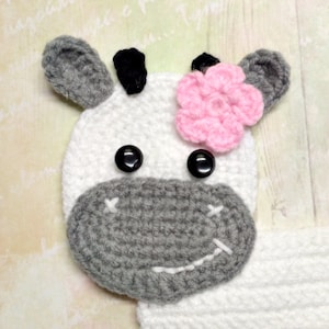 PATTERN Cow Applique Crochet Pattern PDF Farm Animal Pattern Instant ...