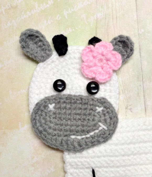 PATTERN Cow Applique Crochet Pattern PDF Farm Animal Pattern Instant ...