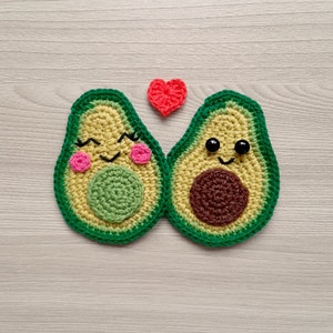 PATTERN Avocado Love Applique Crochet Pattern PDF Crochet Avocado ...