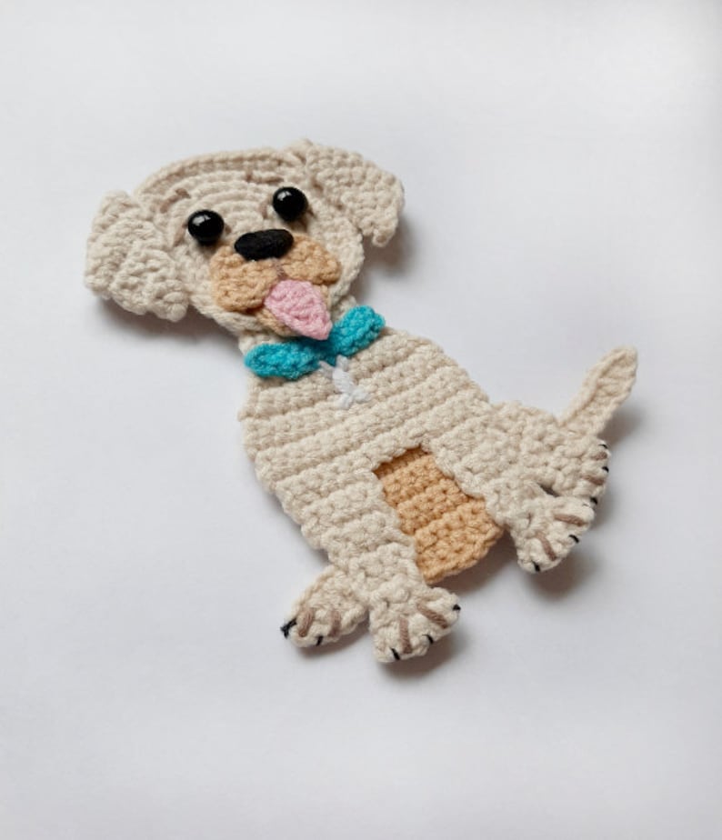 PATTERN Labrador Retriever Dog Applique Crochet Pattern PDF - Etsy