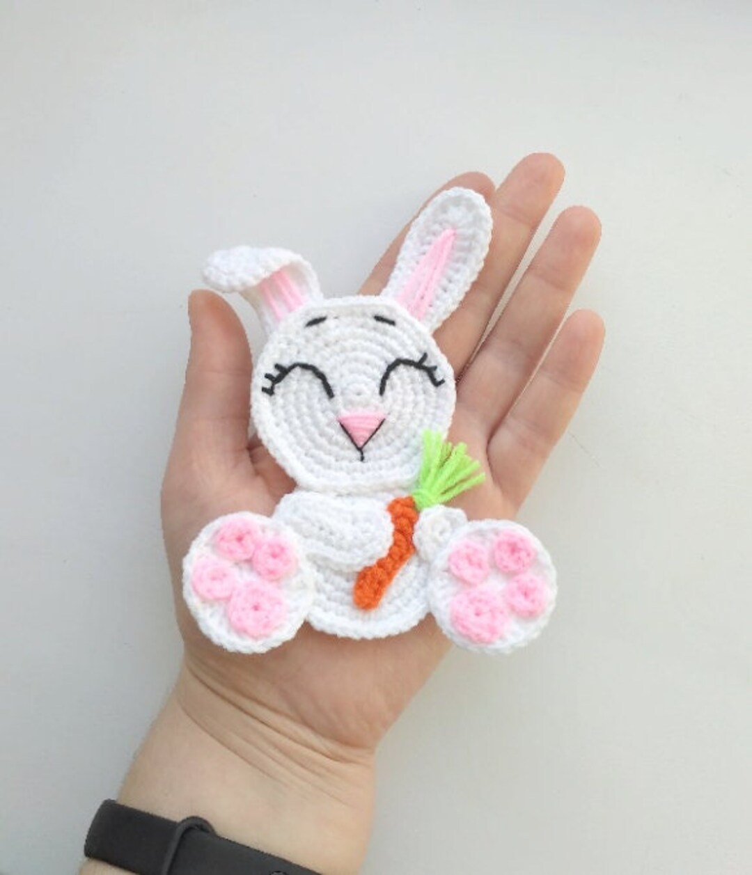 PATTERN Rabbit Applique Crochet Pattern PDF Woodland Animals Pattern ...