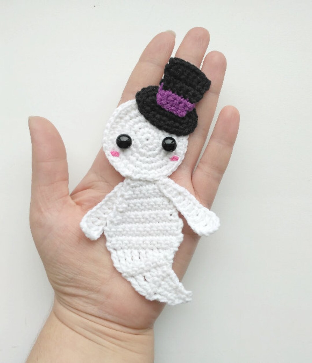 PATTERN Ghost Applique Crochet Pattern PDF Halloween Spook Crochet ...
