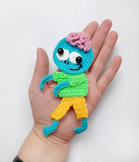 PATTERN Zombie Applique Crochet Pattern PDF Halloween Monster - Etsy