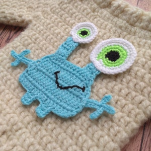 PATTERN Monster Applique Crochet Pattern PDF Instant Download Halloween ...