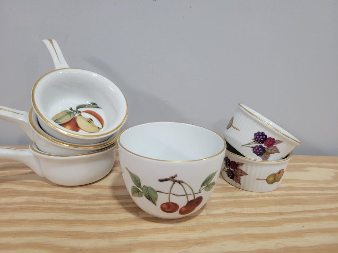 Royal Worcester Gold Evesham Porcelain Dinnerware Setting - Etsy