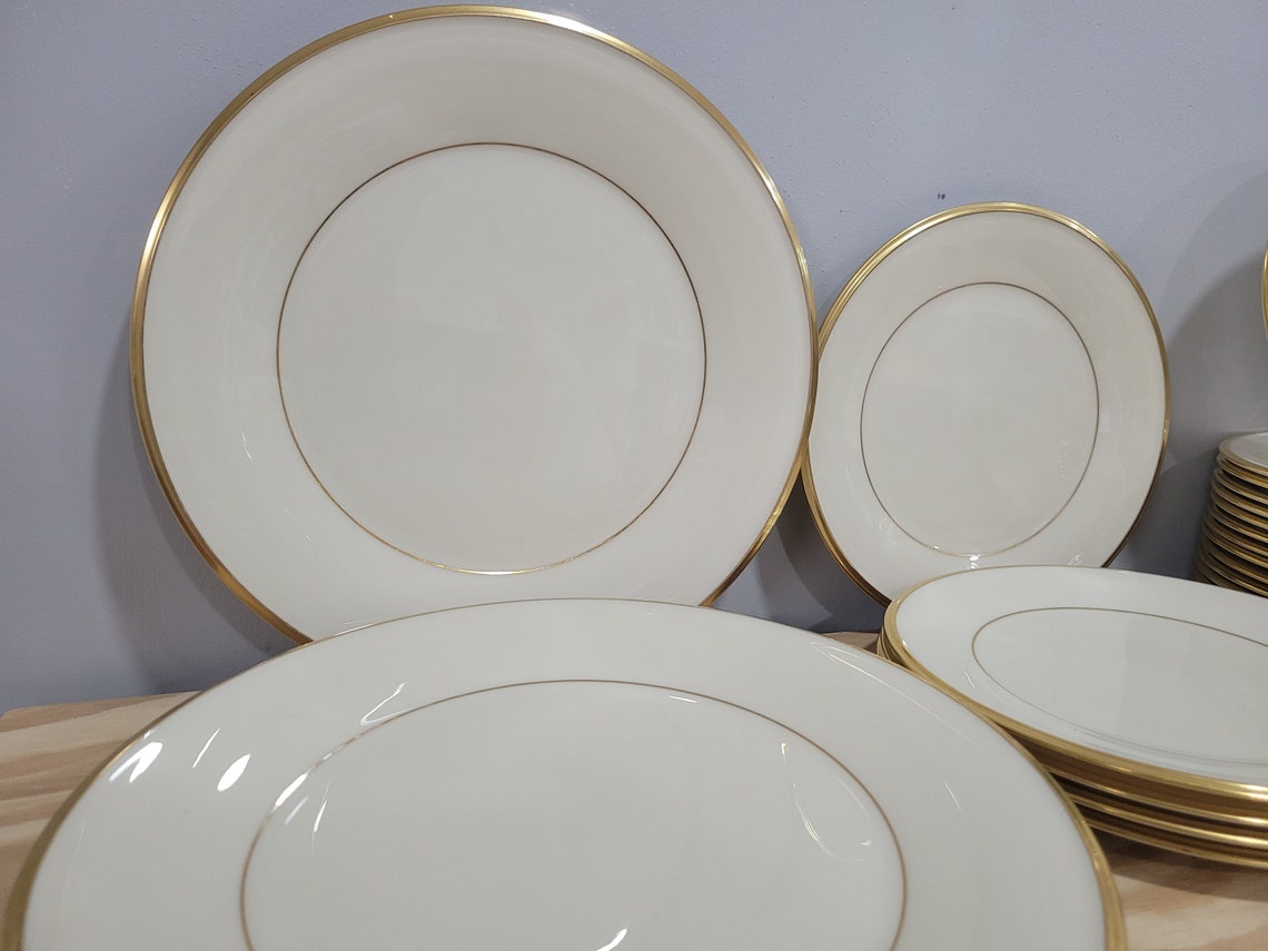 Lenox Eternal China Dinnerware Set - Etsy