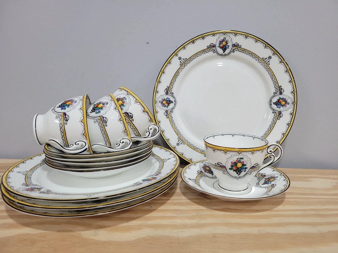 Adderley England Regina Bone China 15pcs Dinnerware Set - Etsy