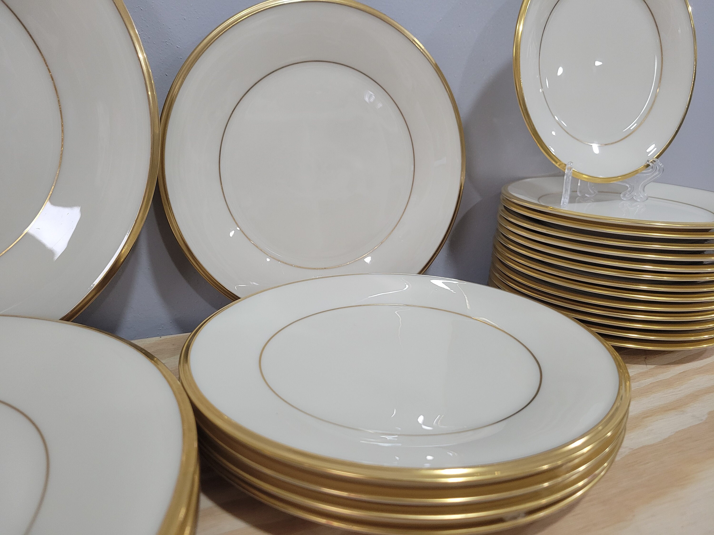 Lenox Eternal China Dinnerware Set - Etsy