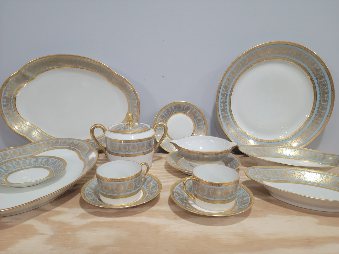 Limoges U.C. France Label De Qualite Fine Porcelain Dinnerware - Etsy