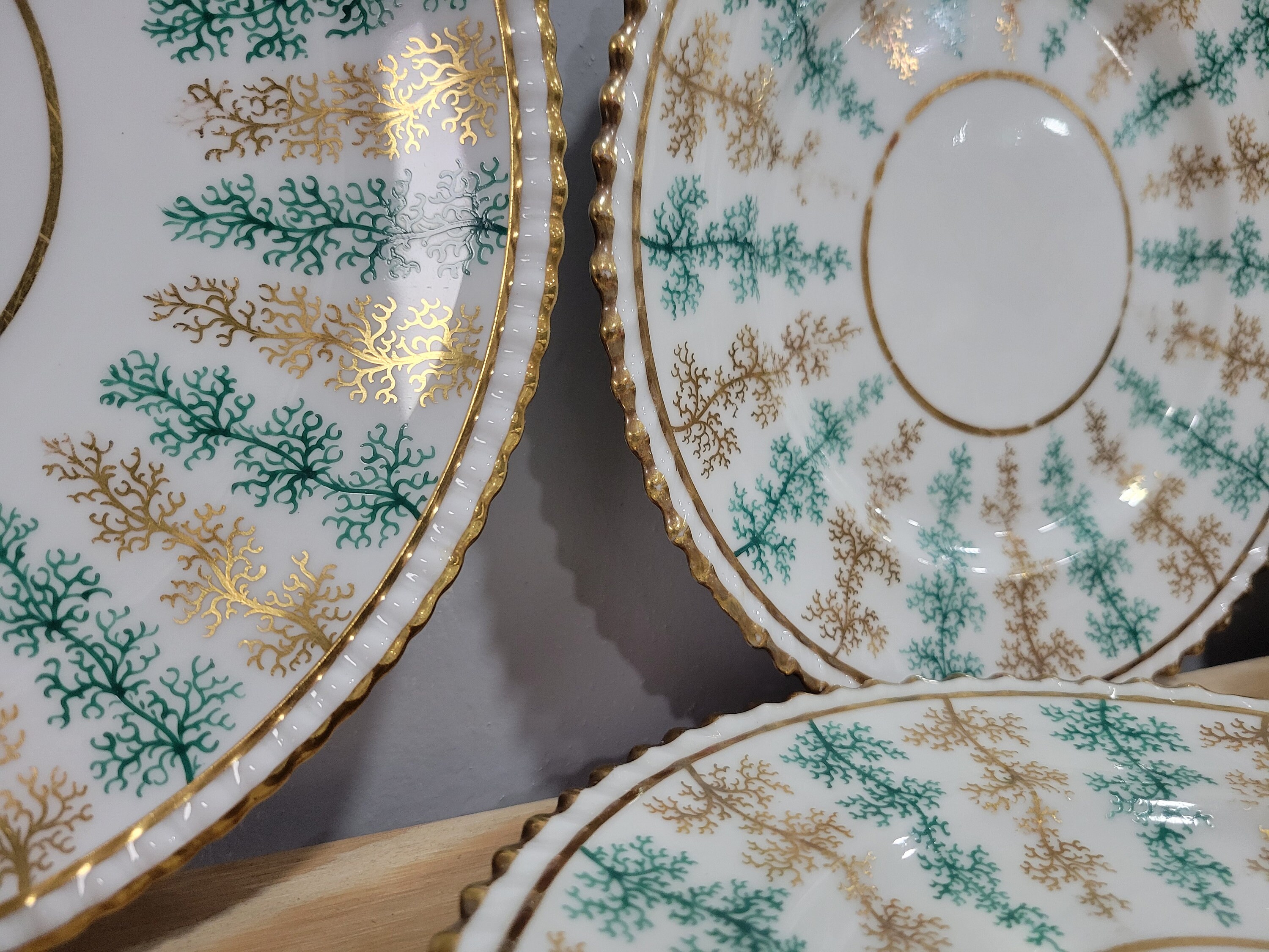 Rare Spode Copeland England Gold Filigree Fibre Gold Bone China ...