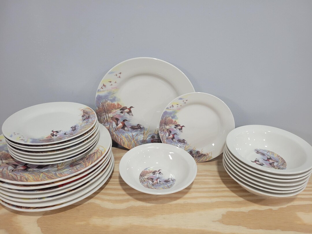 Gibson Design Midland Ducks Porcelain Dinnerware PICK - Etsy