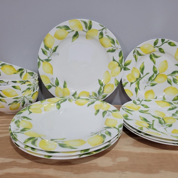 Lemon Dinnerware Sets - Etsy