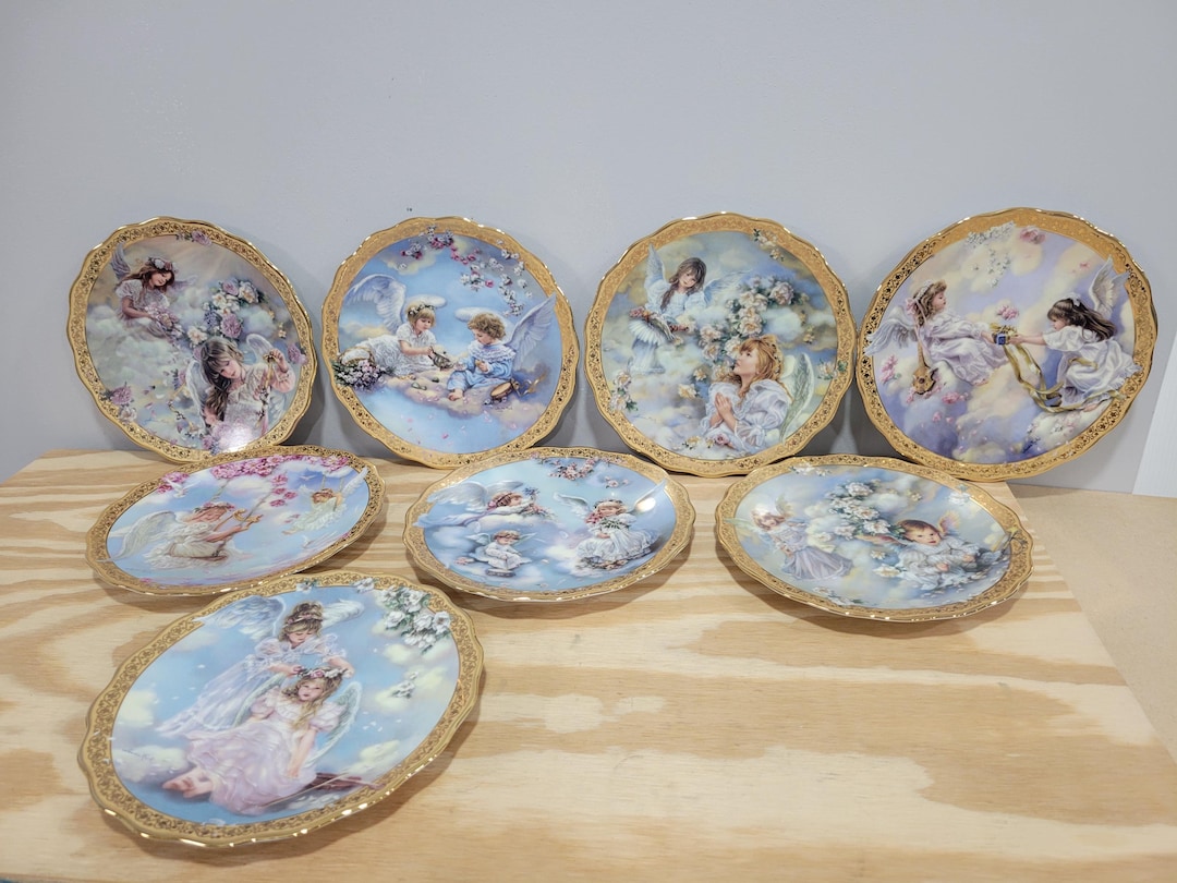Reco Sandra Kuck's Gardens of Innocence Angels 8" Decorative Plates ...