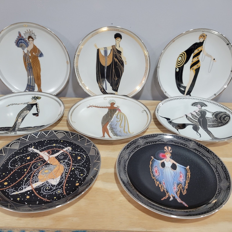 Erte Collectible Plates - Etsy