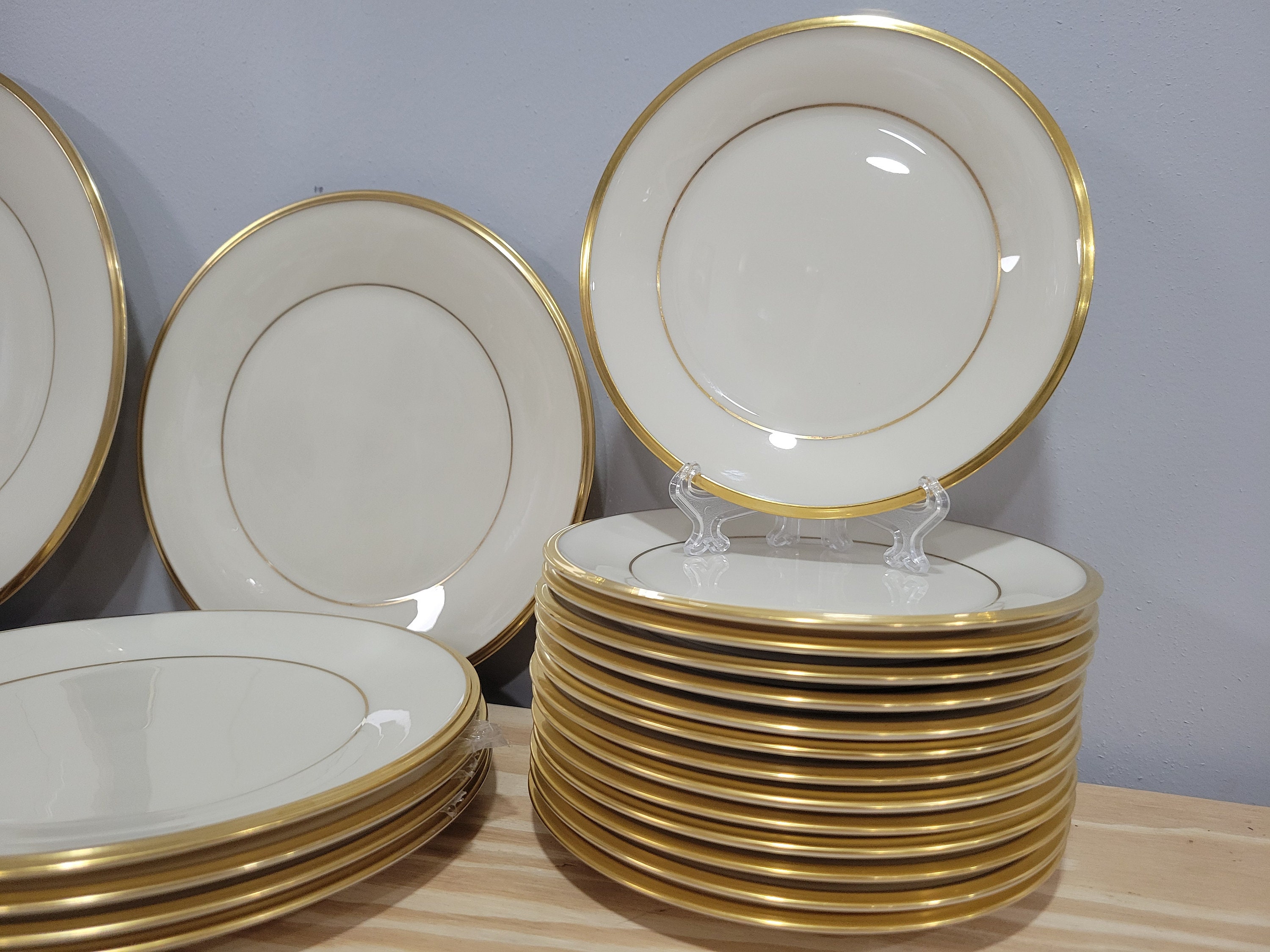 Lenox Eternal China Dinnerware Set - Etsy