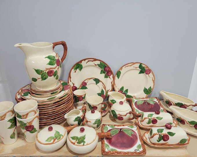 Franciscan Apple Pattern Service for 4 Franciscanware Vintage ...
