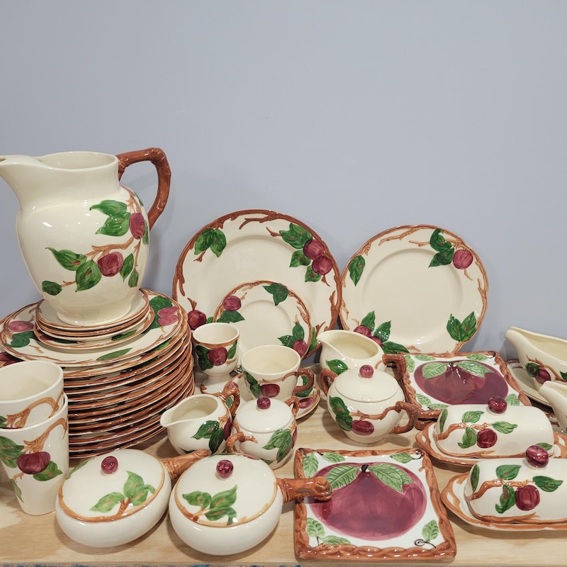 Franciscan Apple Dinnerware - Etsy