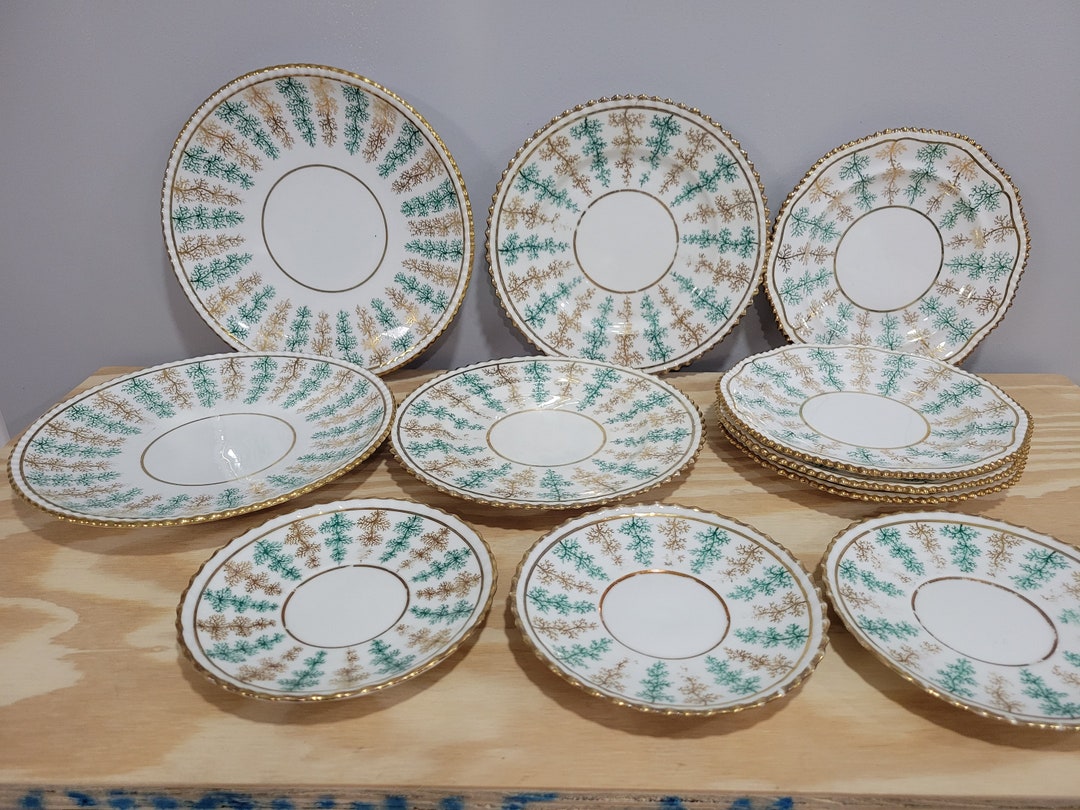 Rare Spode Copeland England Gold Filigree Fibre Gold Bone China ...