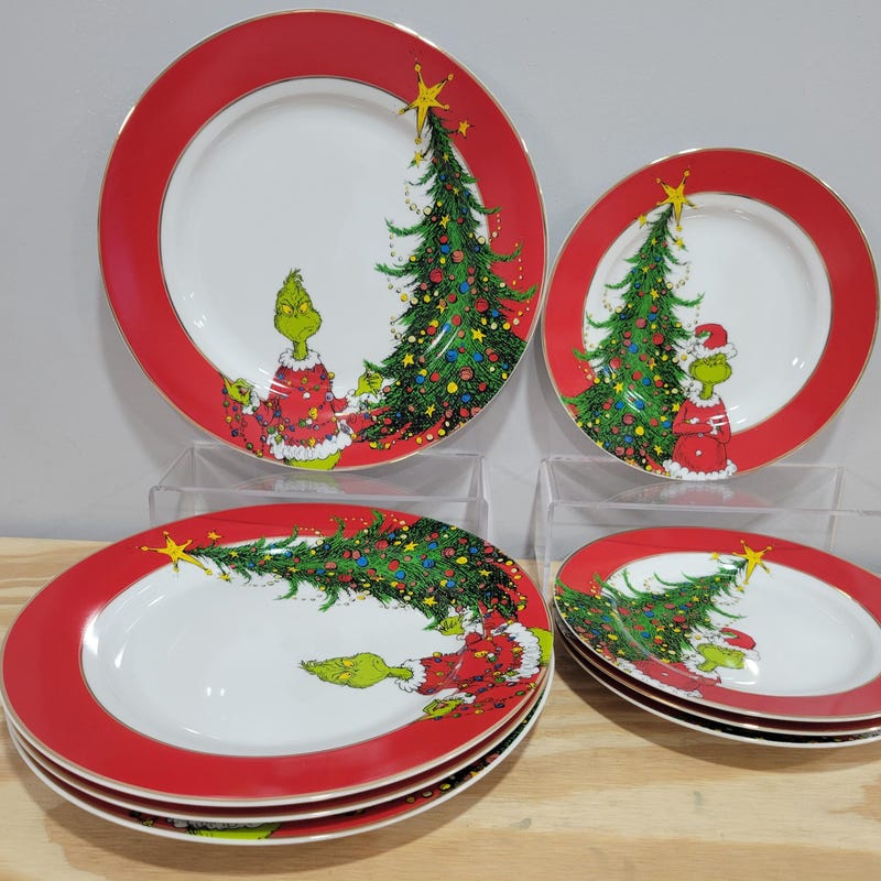 Grinch Plate - Etsy