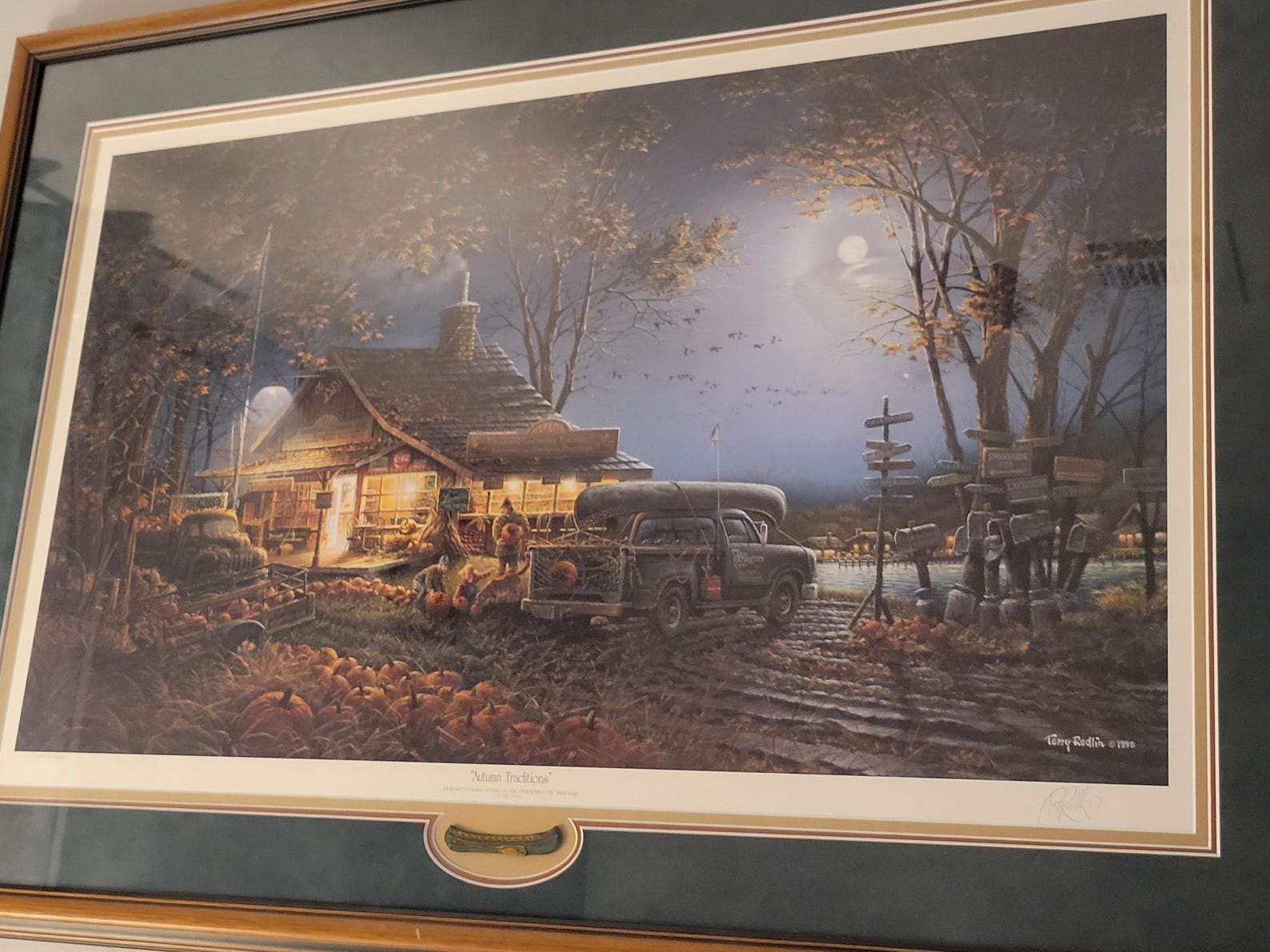 Terry Redlin "autumn Traditions" 41" Limited Edition Framed Print - Etsy