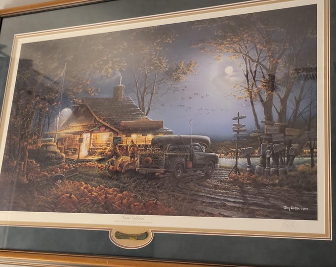 Terry Redlin "autumn Traditions" 41" Limited Edition Framed Print - Etsy