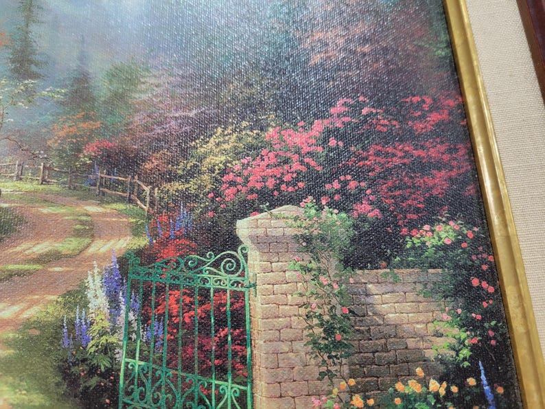 Thomas Kinkade 1999 Classic Collection 21" Oil on Fibre Canvas #spring ...