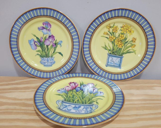 Email De Limoges Godinger Renaissance Porcelain Salad Plates - Set of 3 ...