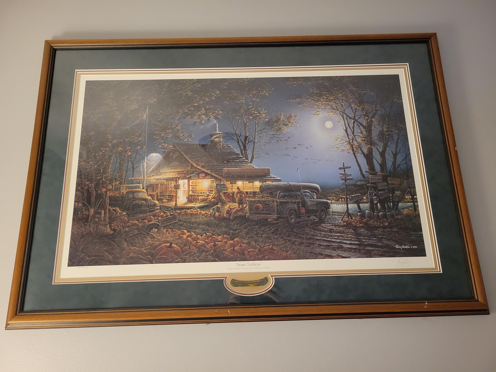 Terry Redlin "autumn Traditions" 41" Limited Edition Framed Print - Etsy