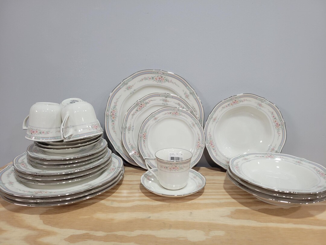 Noritake Rothschild Ivory China 24pcs Dinnerware Set - Etsy