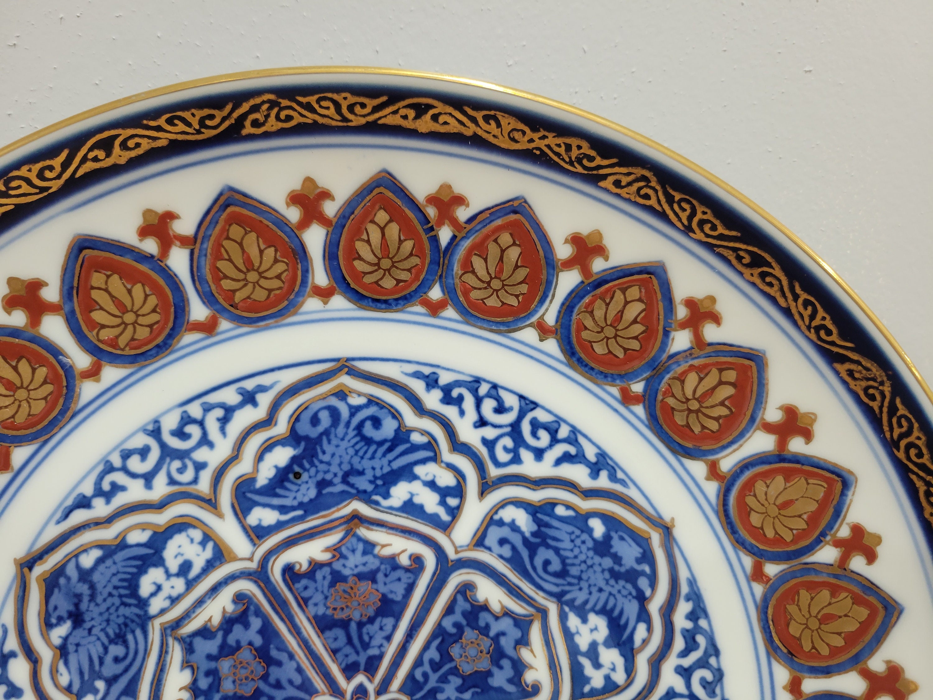Gold Imari Hand-painted 10 Lotus & Bird of Paradise - Etsy