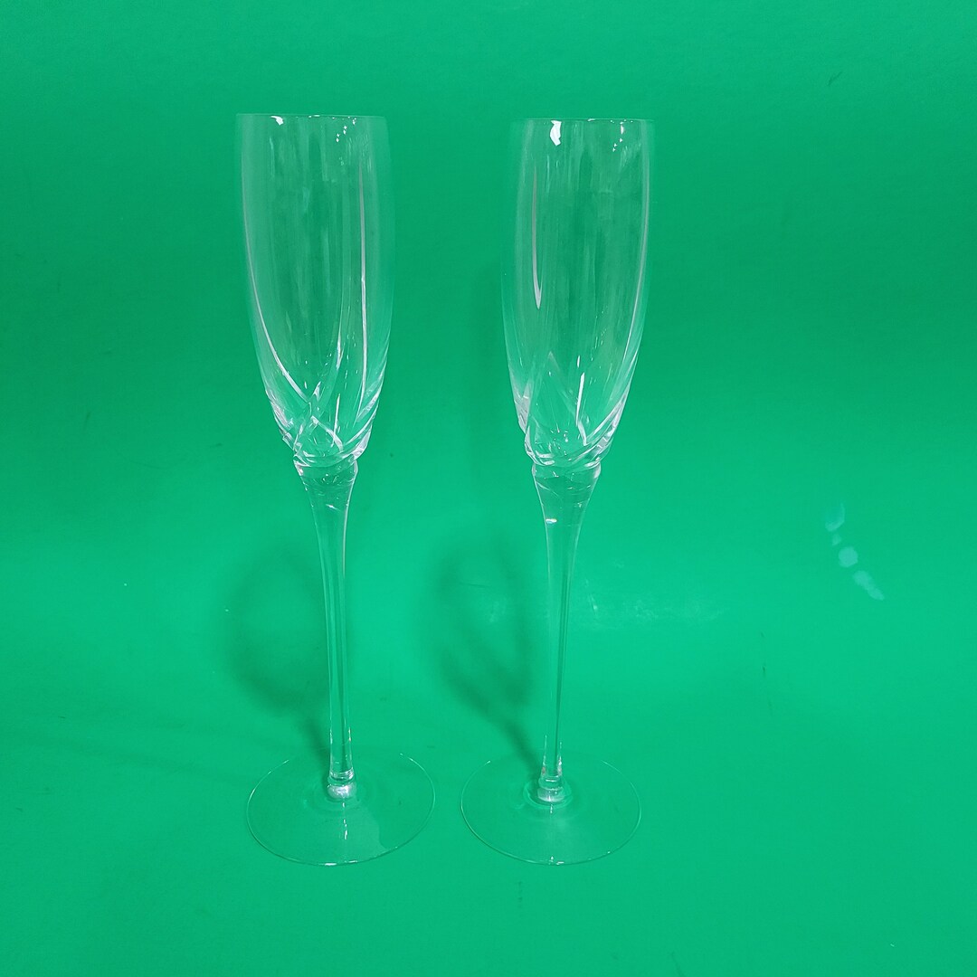 Lenox Sea Swirl 9" Champagne Flutes - Set of 2 - Etsy