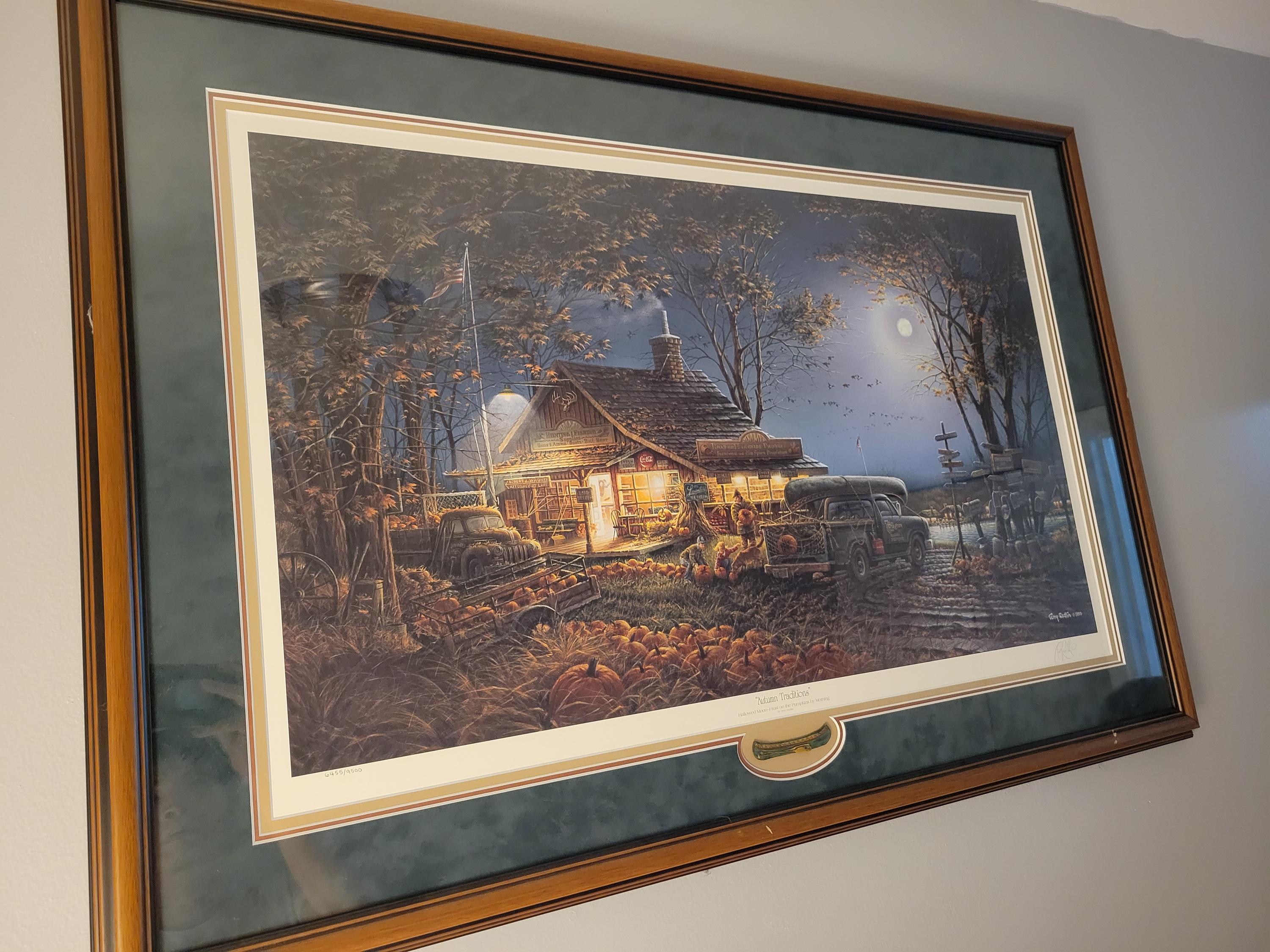 Terry Redlin "autumn Traditions" 41" Limited Edition Framed Print - Etsy
