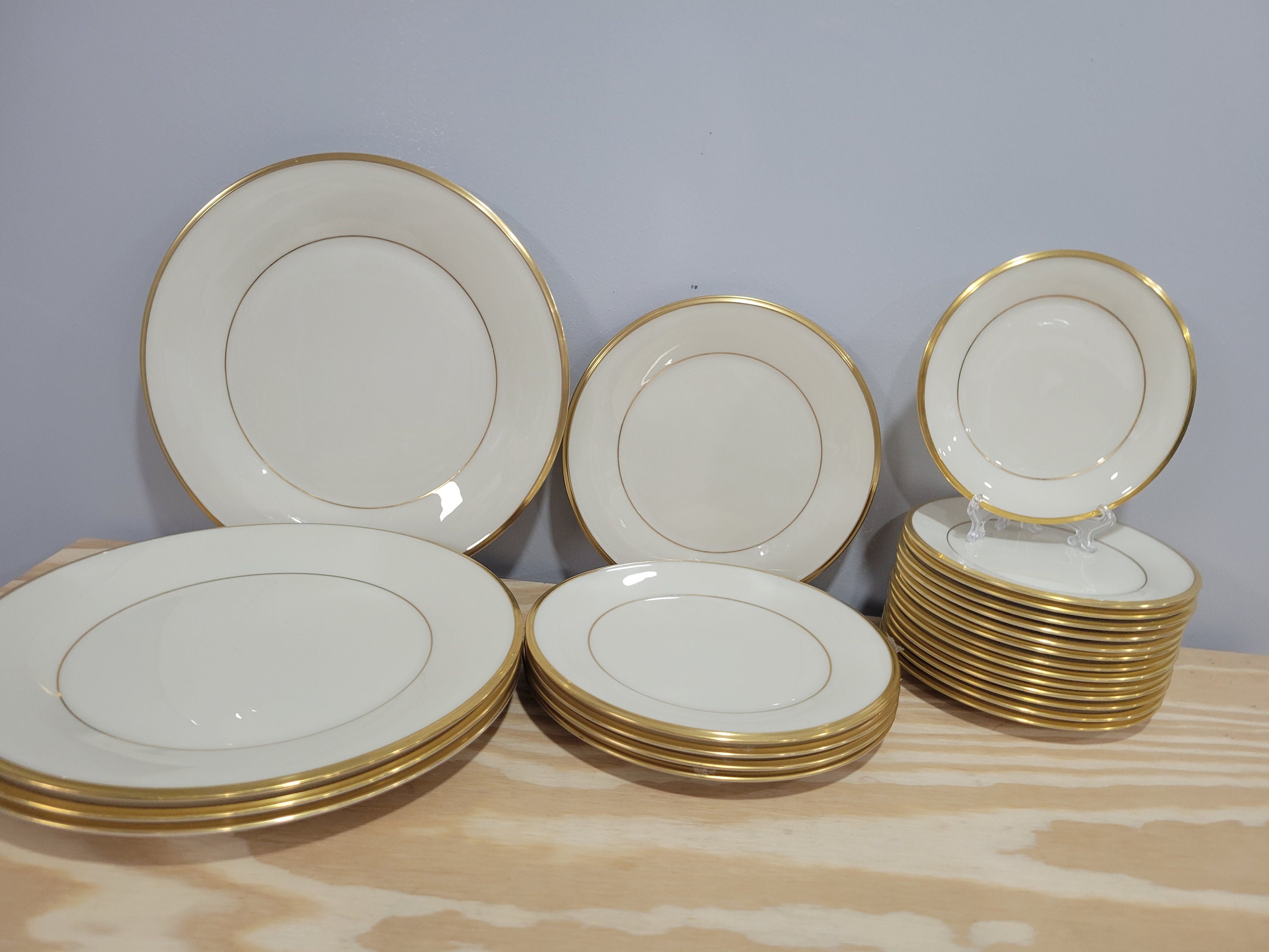 Lenox Eternal China Dinnerware Set - Etsy