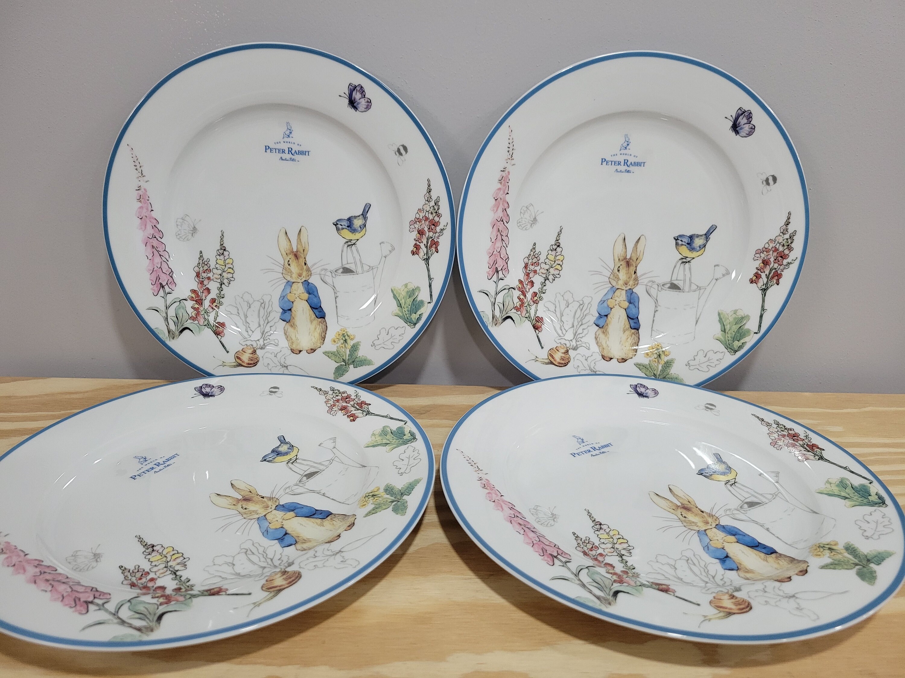 ZRIKE Peter Rabbit Classic 10" Dinner Plates - Set of 4 - Etsy