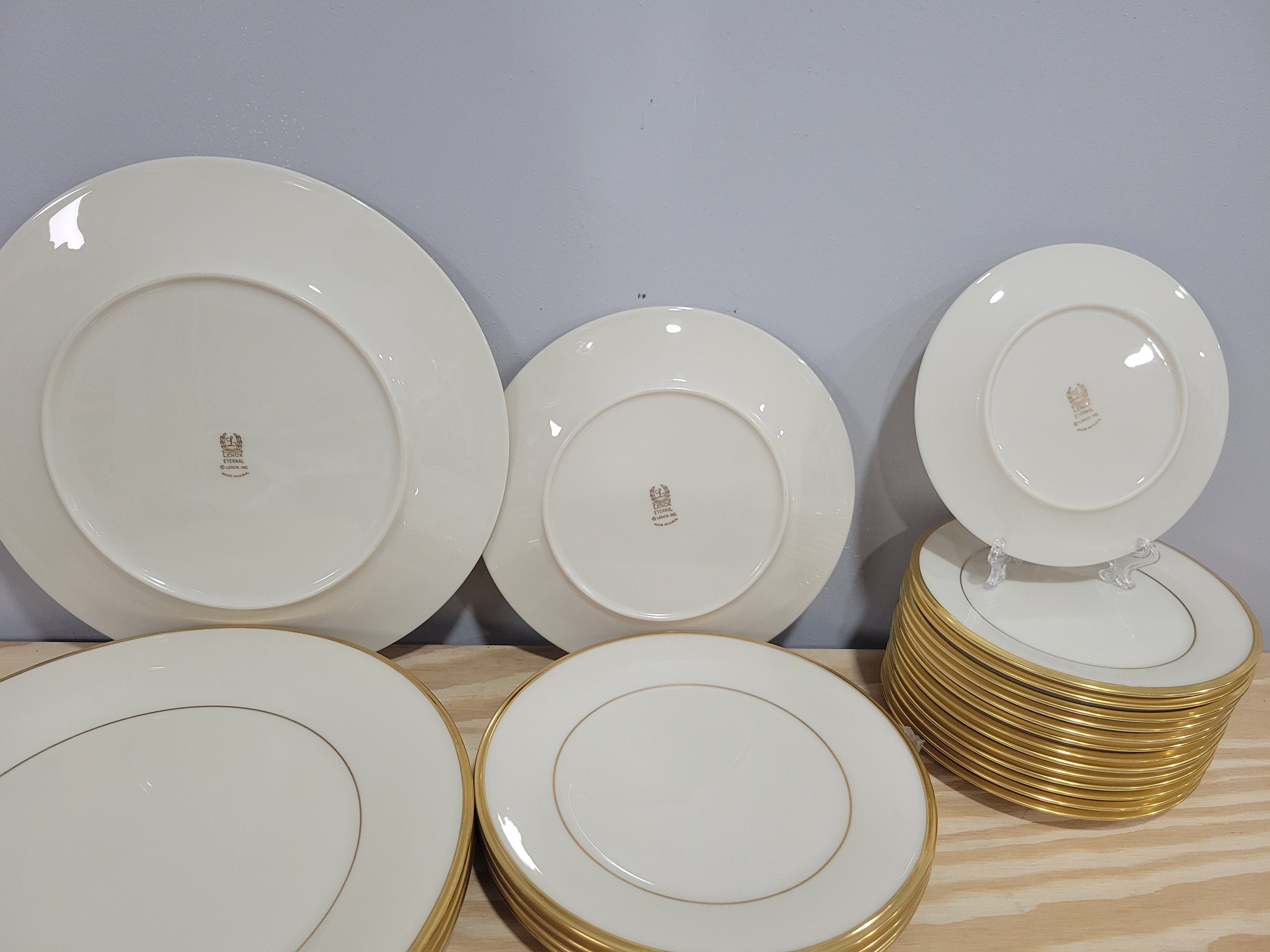Lenox Eternal China Dinnerware Set - Etsy