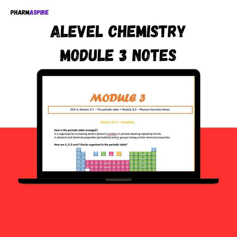 A Level Chemistry Module 3 Notes - OCR A - Etsy
