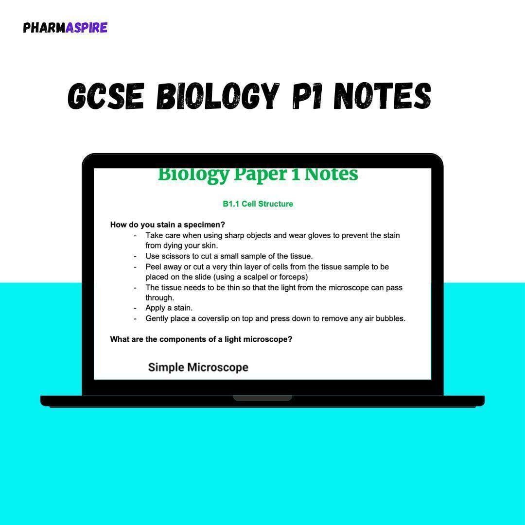 GCSE Biology Paper 1 Notes - OCR A - Etsy