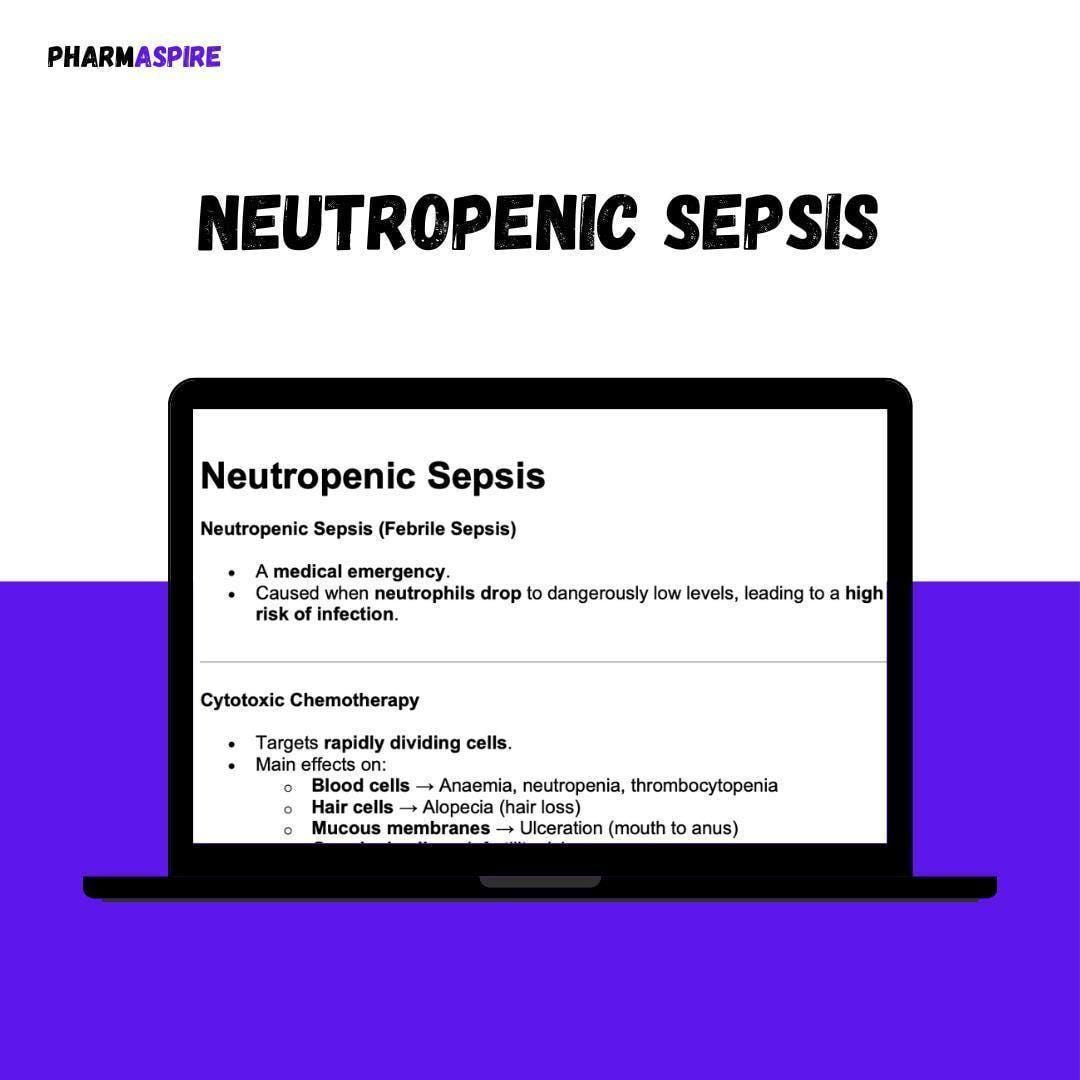 Neutropenic Sepsis Study Guide: Diagnosis, Treatment, and Management - Etsy