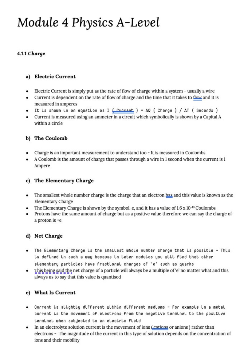 OCR A Module 4 A Level Physics Notes - Etsy